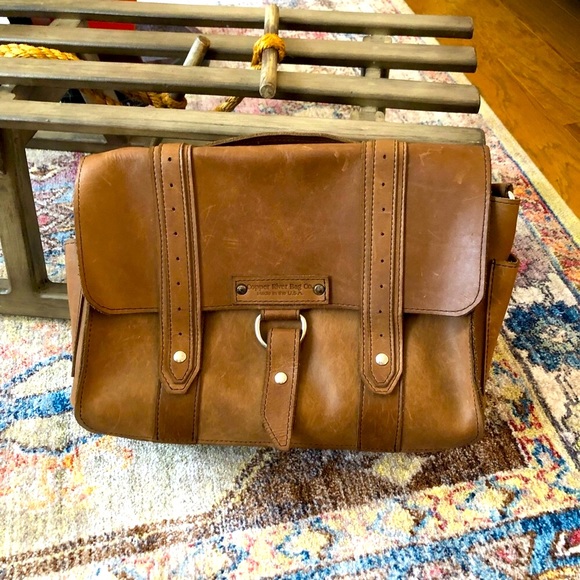 Bags | Copper River Gags Coleather Briefcase | Poshmark